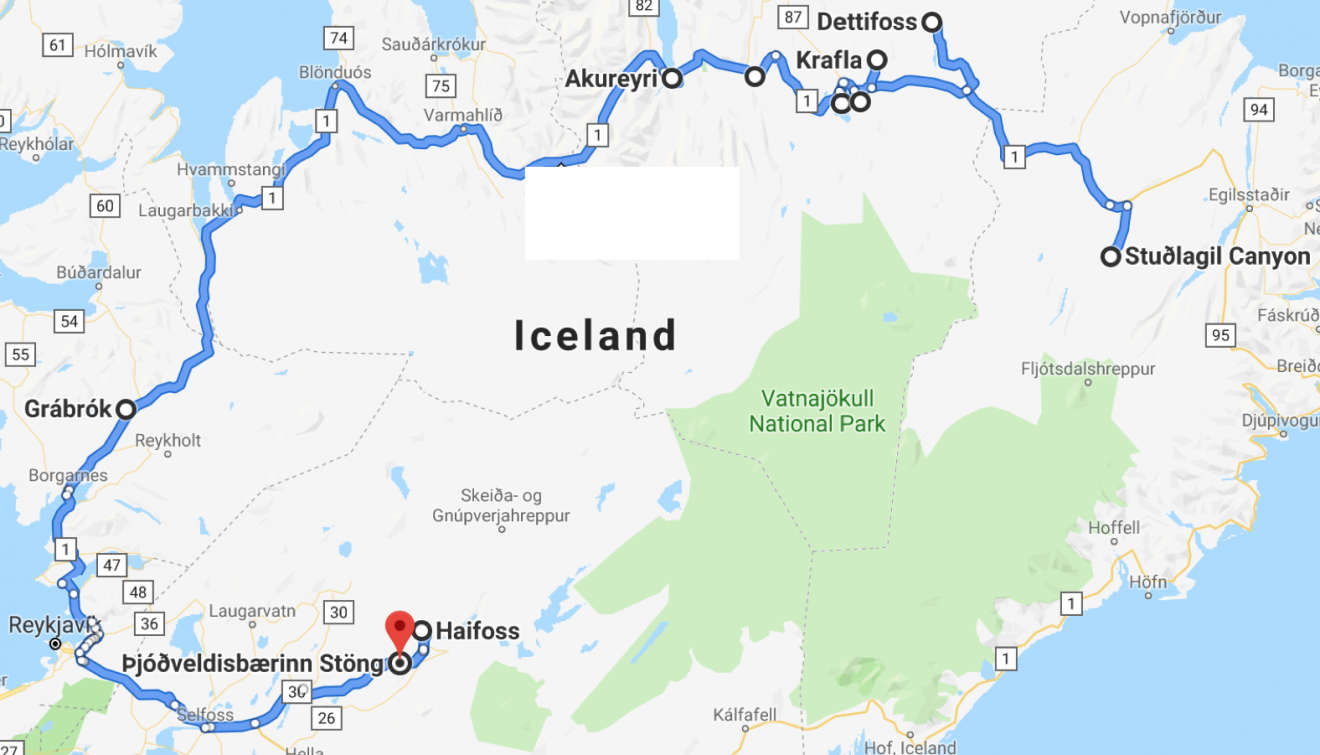 Iceland, Part 4 of 7: Studlagil Canyon, Dettifoss, Viti Crater ...